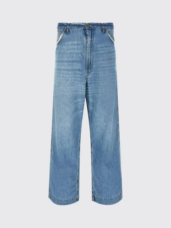 MAISON MARGIELA Wide-leg Cotton Denim Jeans