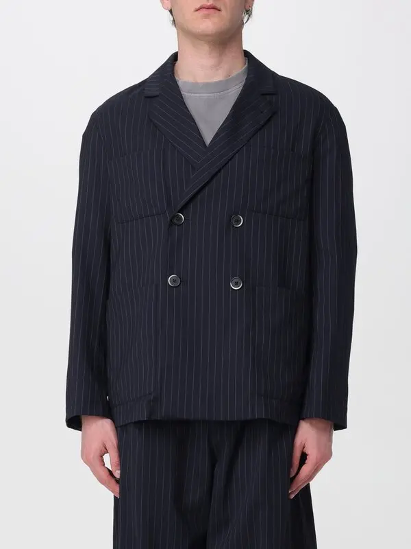 Barena Venezia Double Breasted Jacket With Pin Stripes