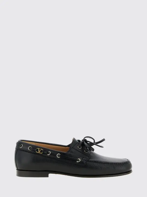 Valentino Garavani Leather Boat Loafers