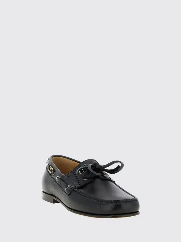 Valentino Garavani Leather Boat Loafers