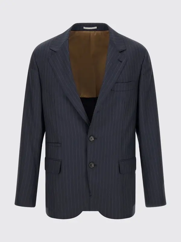 Brunello Cucinelli Striped Tailored Jacket