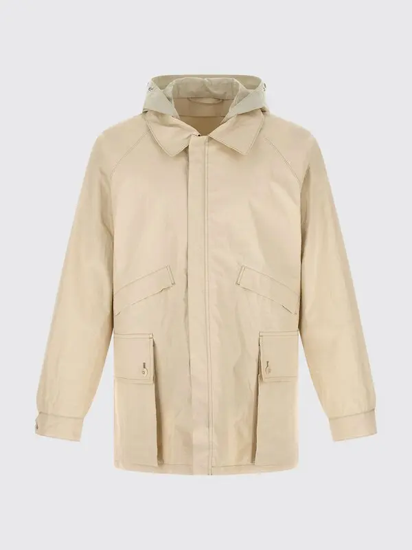 LEMAIRE Hooded Lightweight Waxed Linen Jacket - Beige