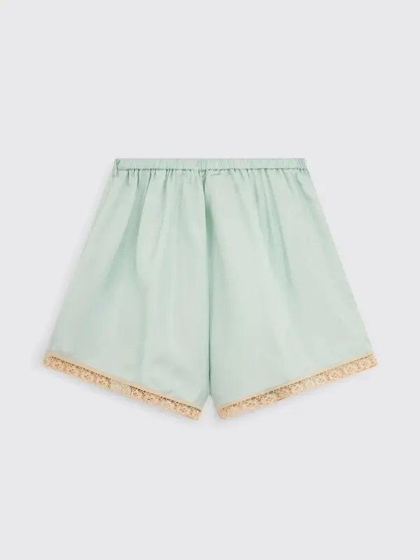 FORTE_FORTE Viscose Shorts With Lace Inserts