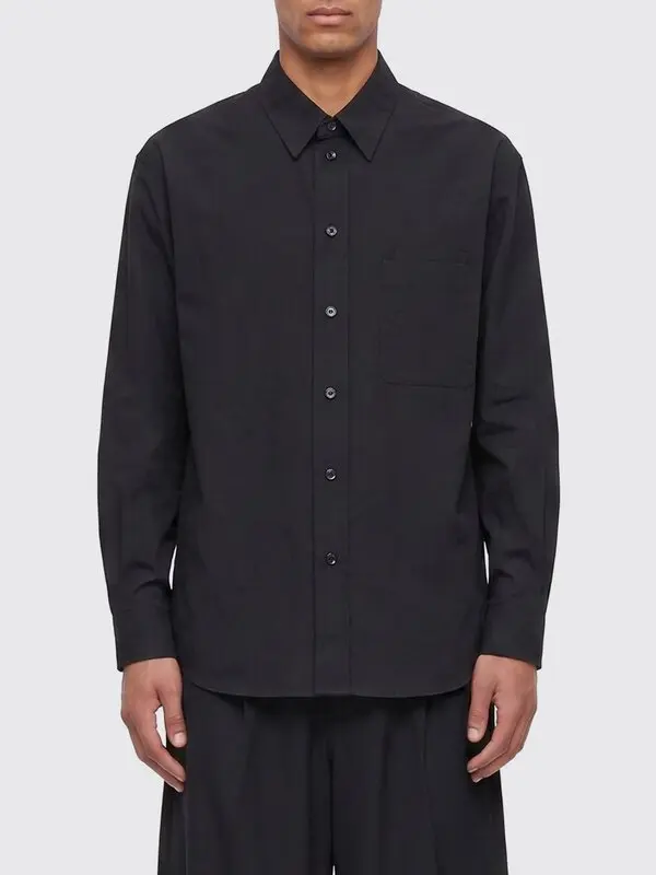 LEMAIRE Cotton Shirt With Dropped Shoulders And Patch Pocket