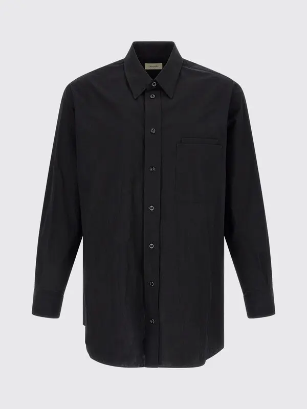 LEMAIRE Cotton Shirt With Dropped Shoulders And Patch Pocket