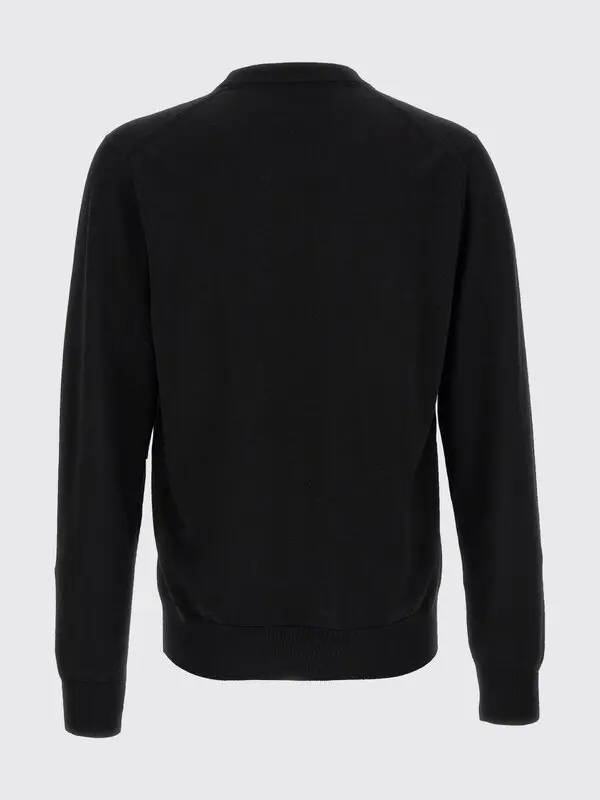 Dolce & Gabbana Crewneck Jumper In Pure Virgin Wool With Logo Crest