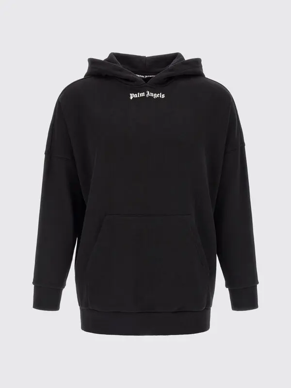 Palm Angels Cotton Hoodie With Logo