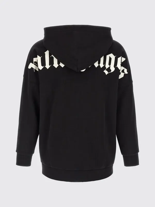 Palm Angels Cotton Hoodie With Logo