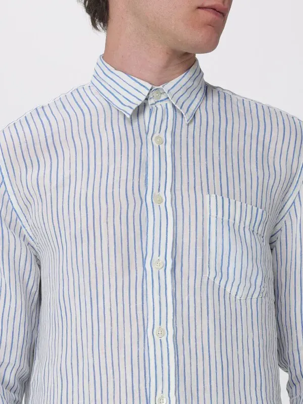 120% Lino Shirt - Gnawed Blue