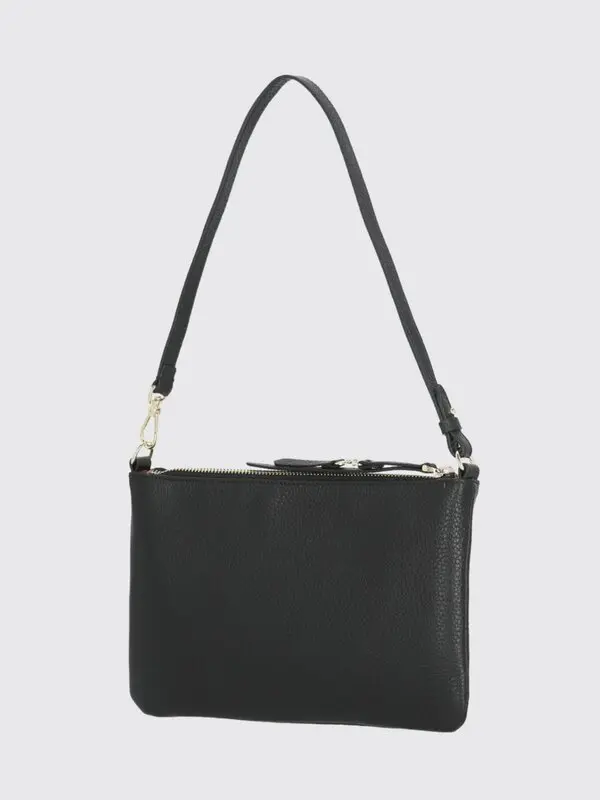 COCCINELLE C-easy Hammered Leather Pouch - Black