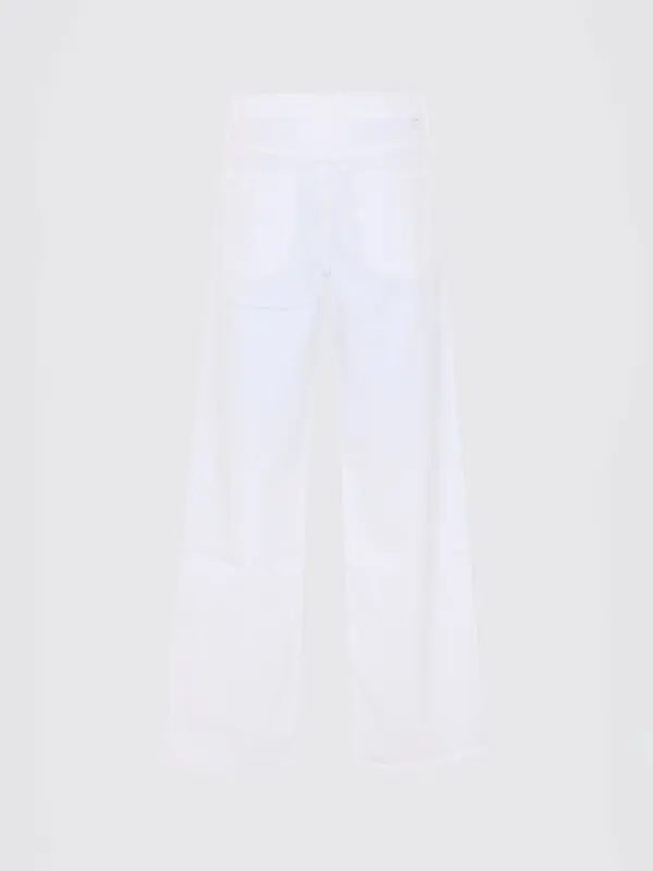MOTHER High-waisted Wide Leg Jeans In Denim