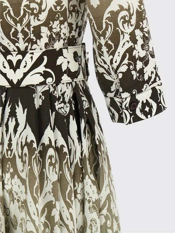 Samantha Sung A-line Floral Print Cotton Midi Dress - Multicolor
