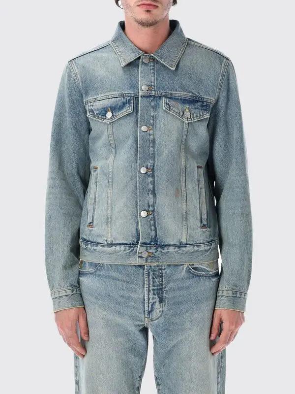 Emporio Armani Cotton Denim Jacket With Patch Pockets