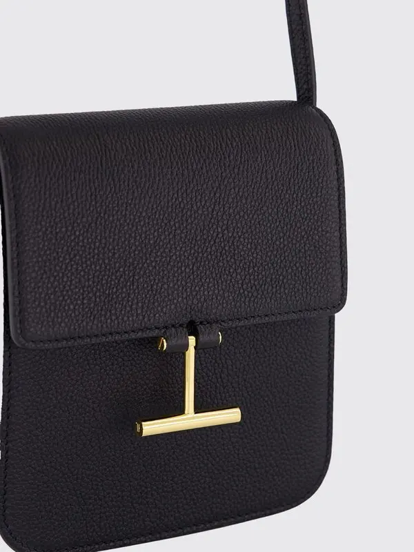TOM FORD Tara Grained Leather Bag - Black