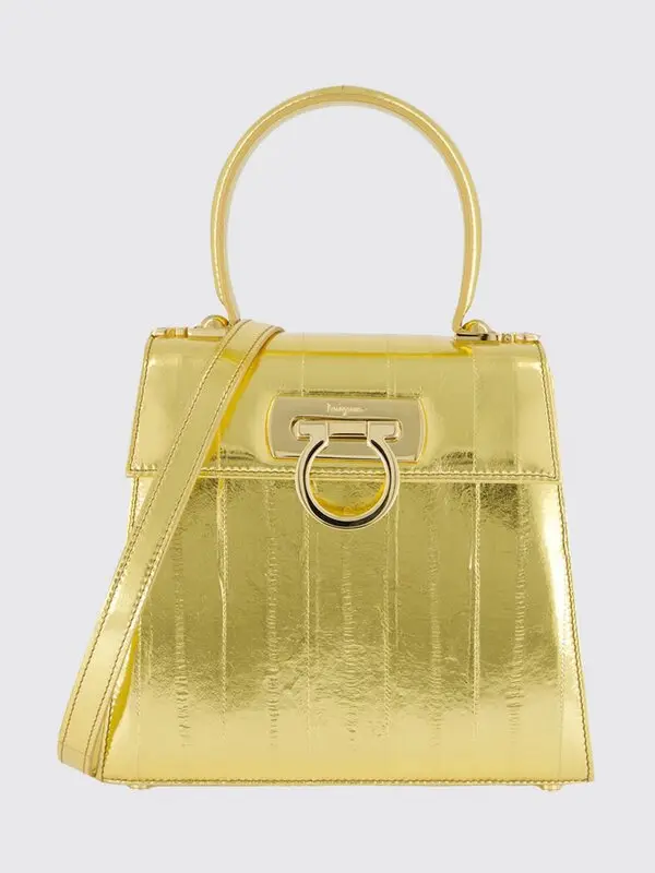 FERRAGAMO Gancini Flap Mini Handbag