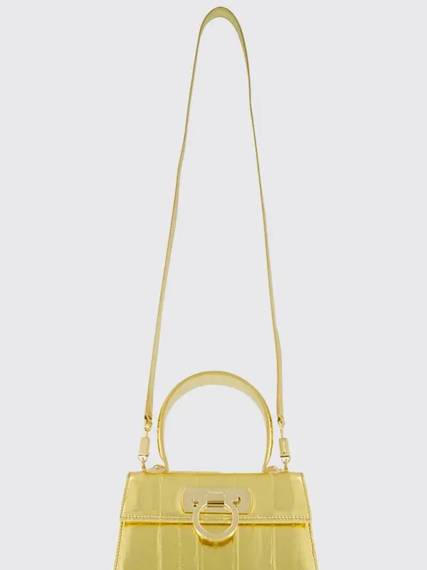 FERRAGAMO Gancini Flap Mini Handbag