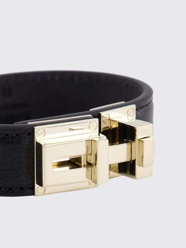 TOM FORD Calfskin And Brass Bracelet - Black
