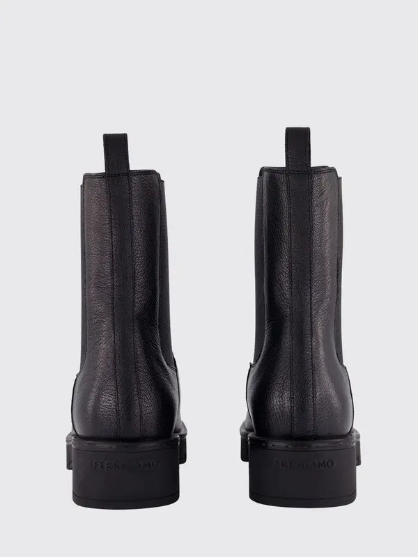 FERRAGAMO Leather Chelsea Boots