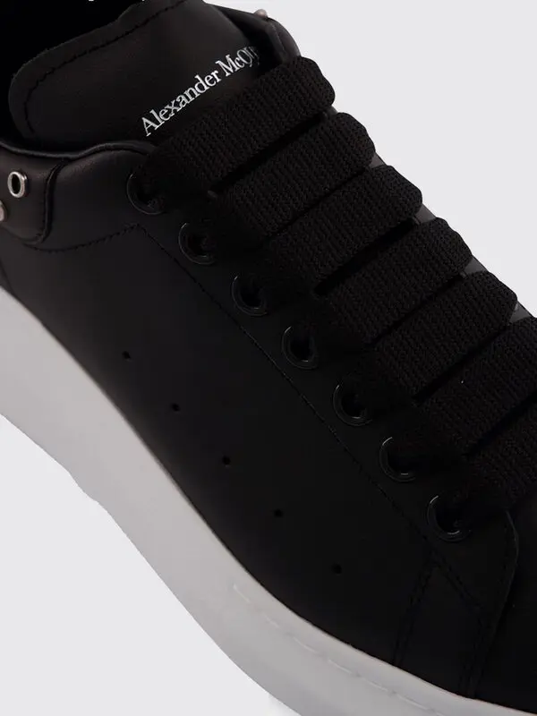 Alexander McQueen Oversize Leather Sneakers - Black