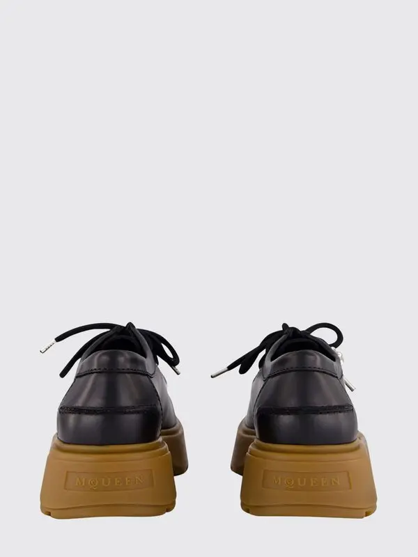 Alexander McQueen Smooth Calfskin Lace-up Sneakers With Platform Sole