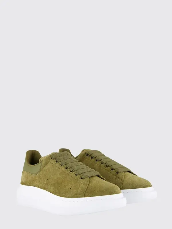 Alexander McQueen Oversize Suede Sneakers - Olive