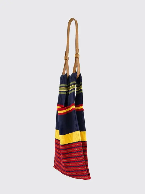 PAULA Malachite Ribbed Viscose Bag - Multicolor