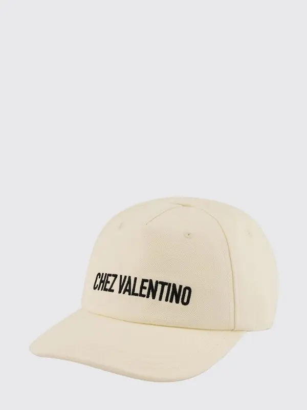Valentino Garavani Chez Cotton Baseball Cap - Ivory