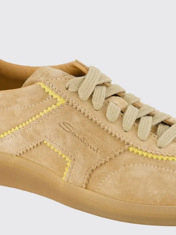 Santoni Suede Calfskin Sneakers