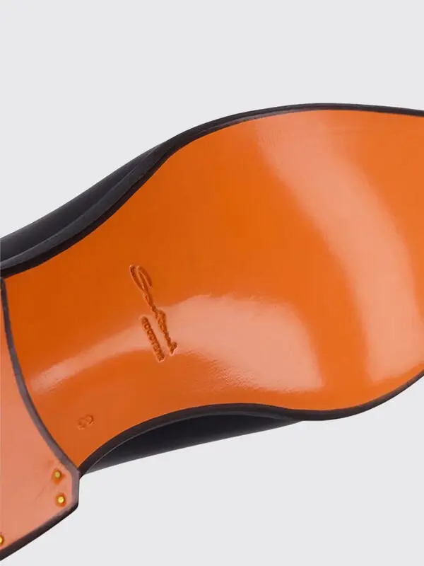Santoni Smooth Calfskin Leather Oxford Lace-up Shoes