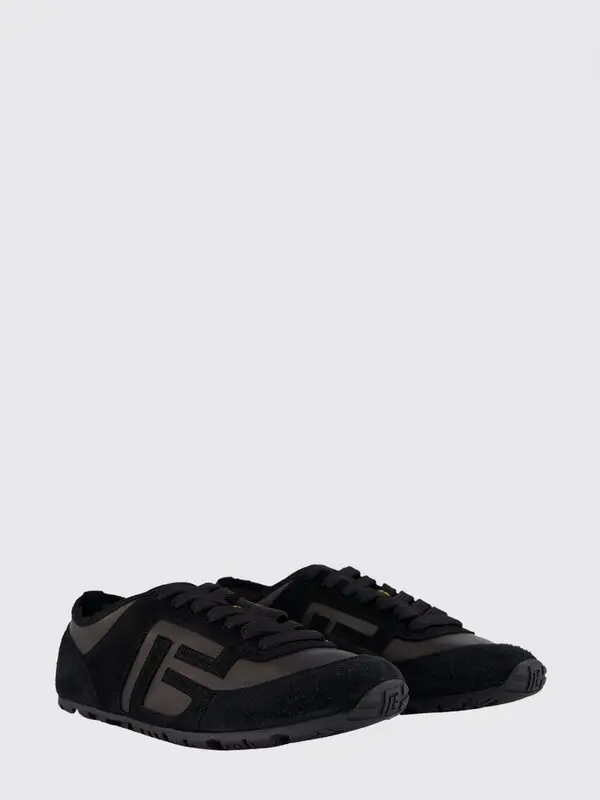 Balmain Racer 45 Leather Sneakers - Black