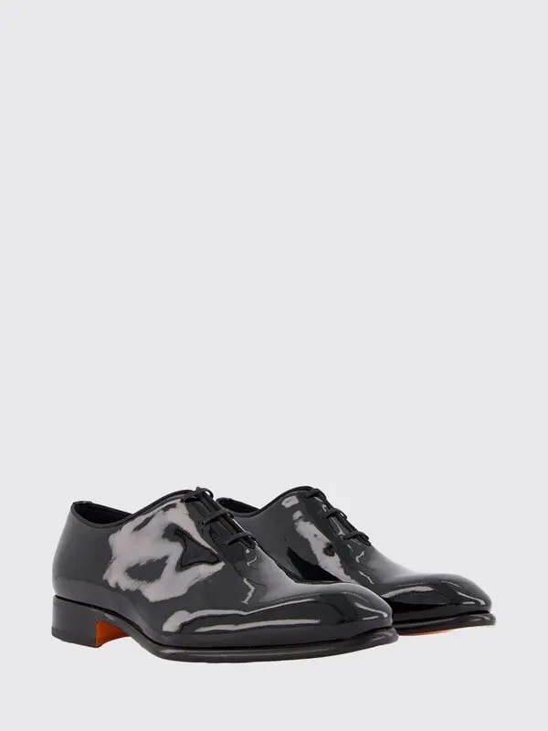 Santoni Patent Leather Oxford Shoes