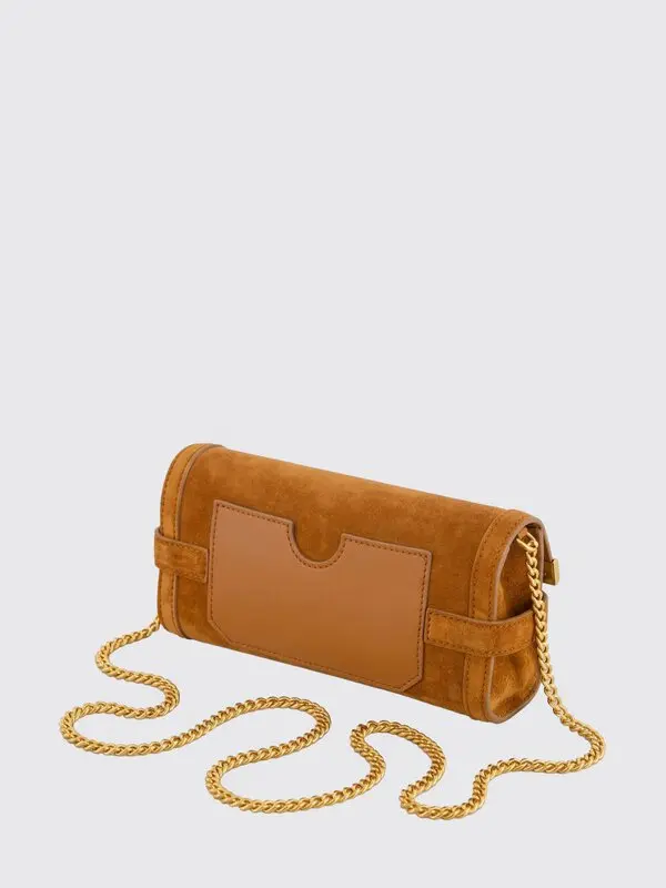 Balmain B-buzz Suede Bag - Brown