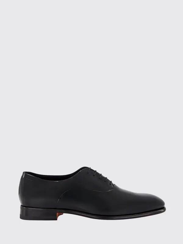 Santoni Patent Leather Oxford Shoes