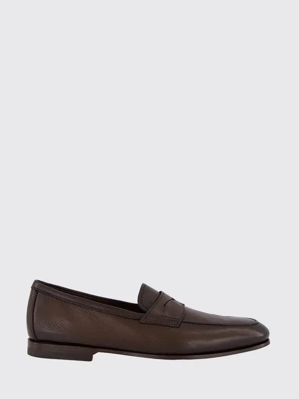 Santoni Leather Loafers - Brown