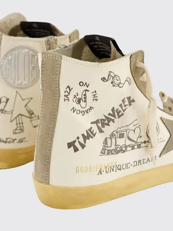 GOLDEN GOOSE Francy High Top Sneakers With Graphic Print