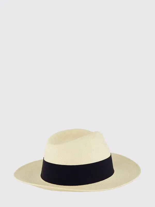Frescobol Carioca Raffia Hat With Grosgrain Ribbon