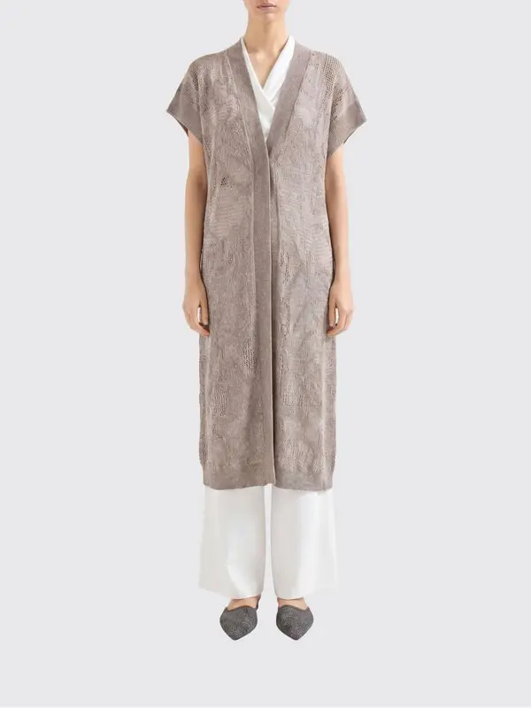 Brunello Cucinelli V-neck Long Knit Cardigan