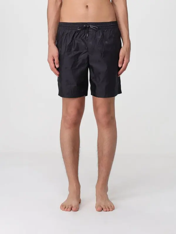 Dolce & Gabbana Logo Swim Shorts - Black
