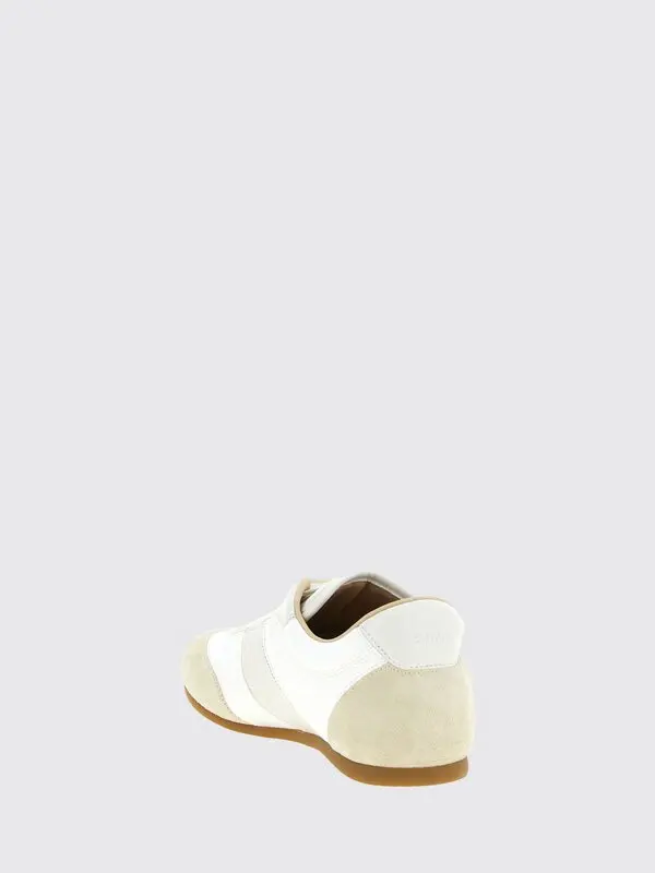 LEMAIRE Smooth And Suede Calfskin Leather Low-top Sneakers - White