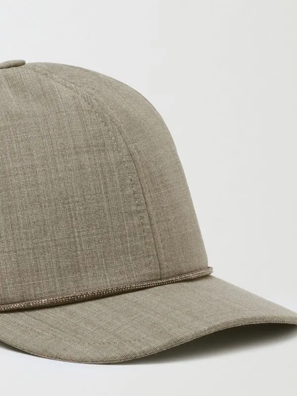 Fabiana Filippi Virgin Wool Baseball Cap - Grey