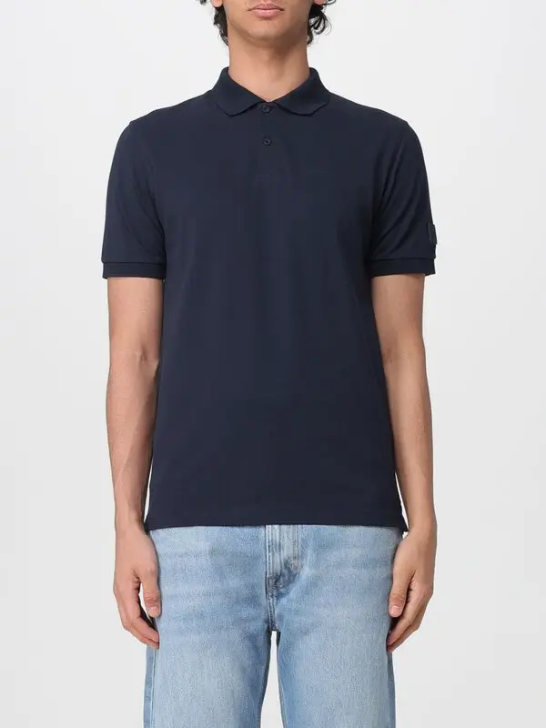 SUN 68 Cotton Polo Shirt - Blue