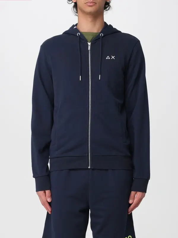 SUN 68 Full Zip Hoodie - Blue