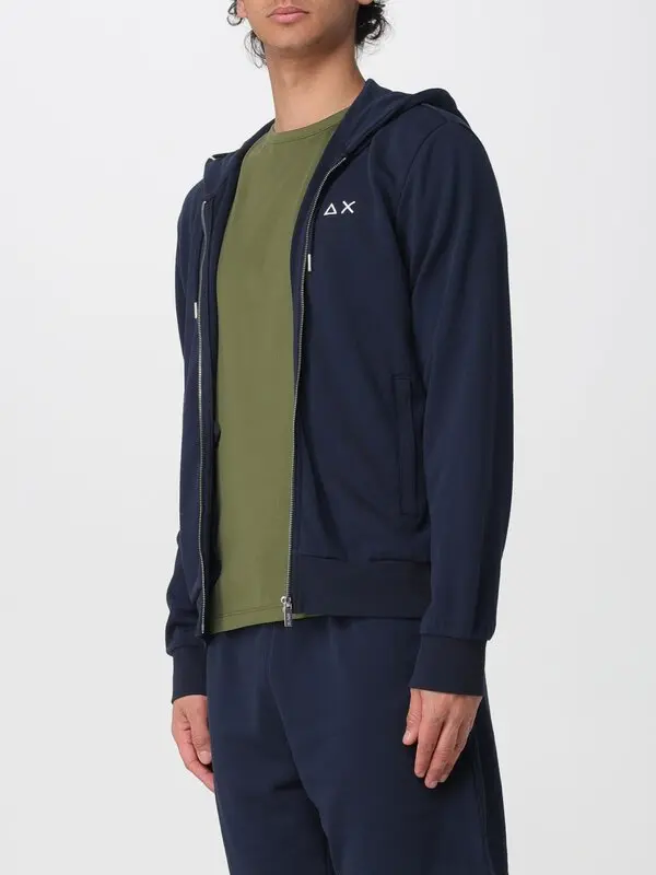 SUN 68 Full Zip Hoodie - Blue
