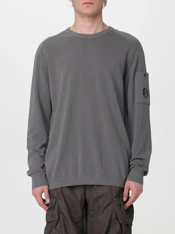 C.P. COMPANY Cotton Crewneck Pullover - Charcoal