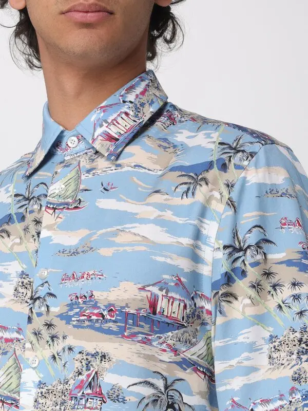 7 For All Mankind Printed Lyocell Shirt