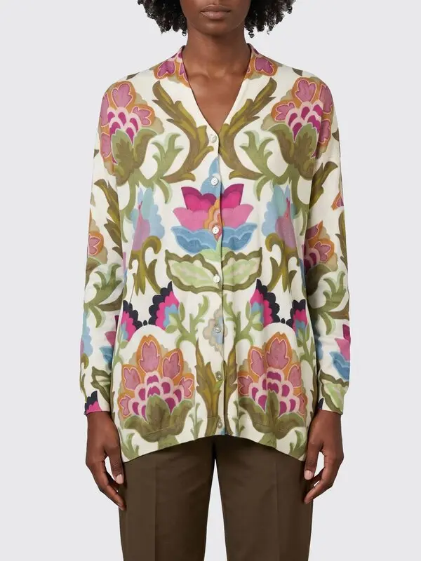 IN BED WITH YOU Viscose Blend Cardigan With Floral Print