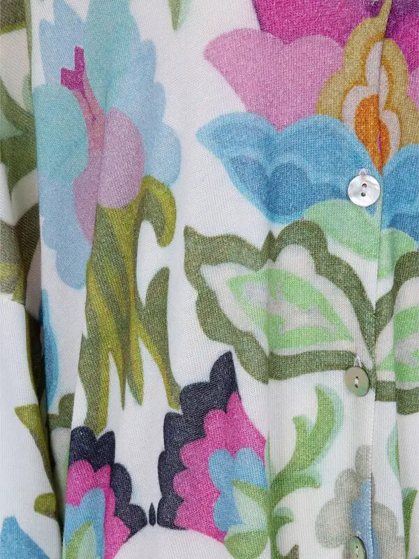 IN BED WITH YOU Viscose Blend Cardigan With Floral Print