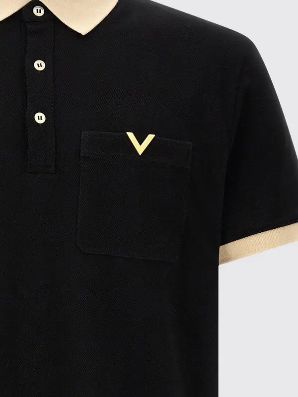 Valentino Garavani Cotton Polo Shirt With Vlogo