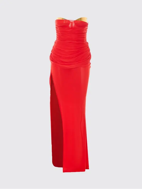 Elisabetta Franchi Sweetheart Neckline Off-the-shoulder Long Dress