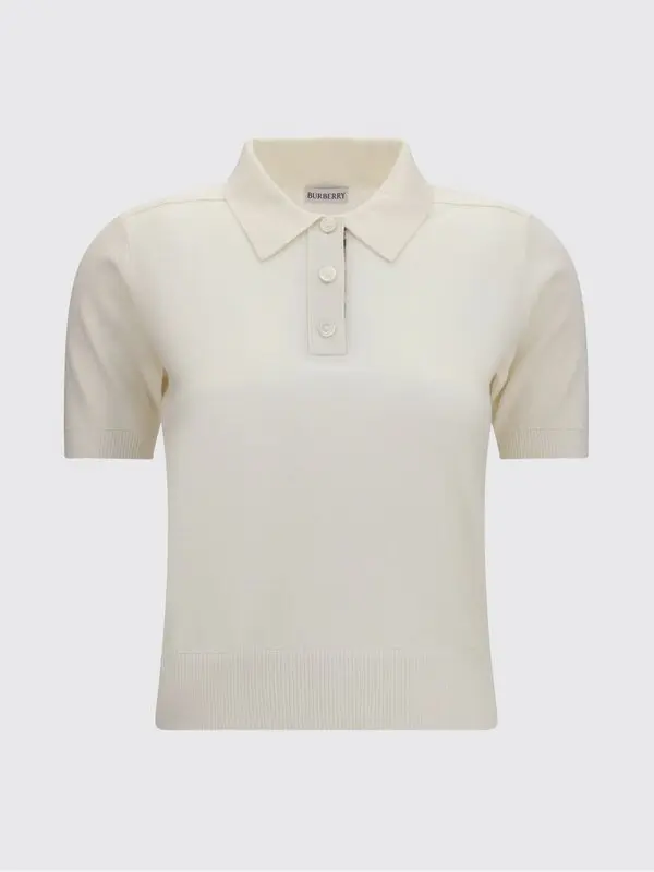Burberry Ribbed Knit Polo Shirt